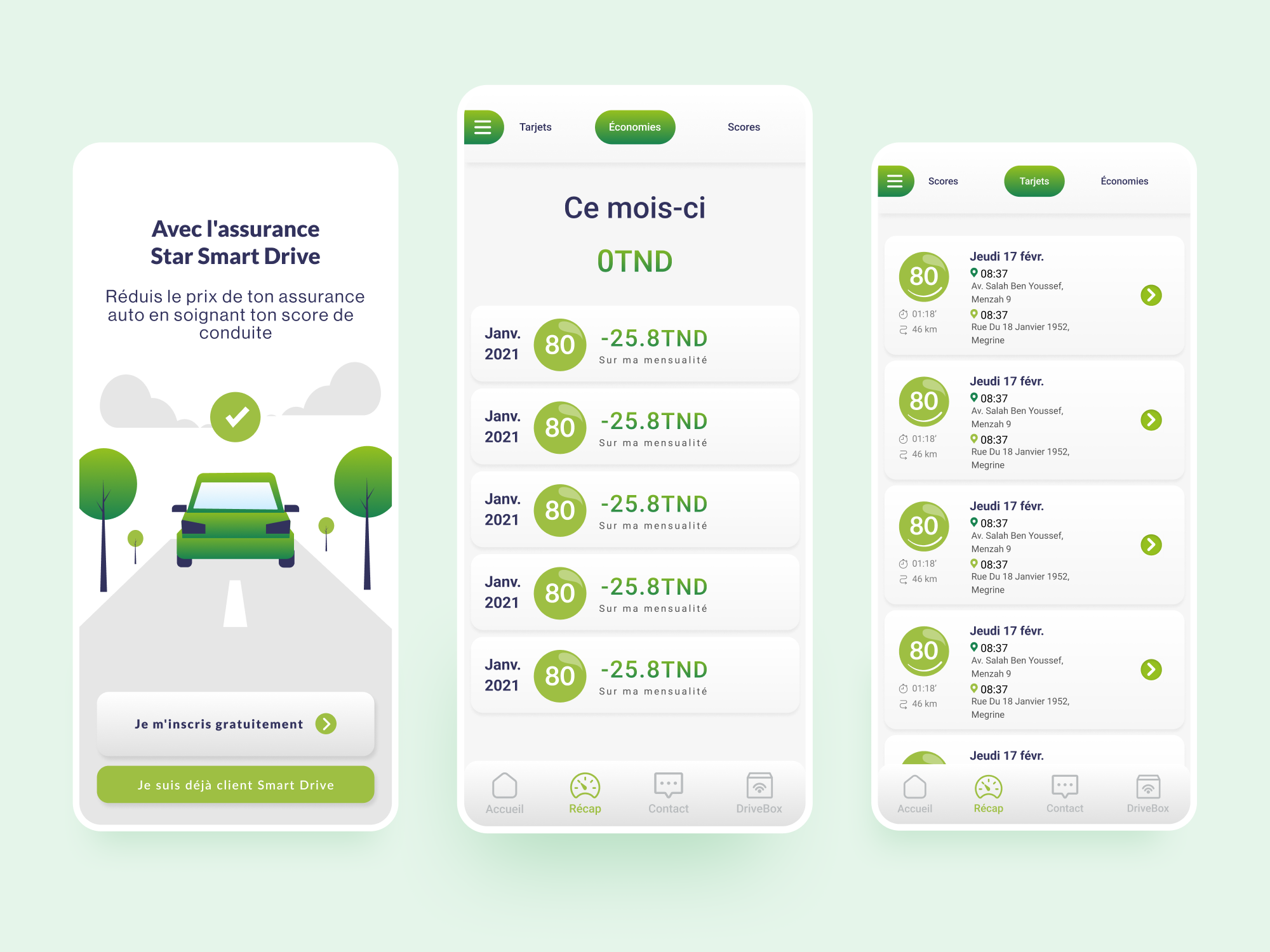 Smart Drive - The Safe Driving Companion by Ahmed Jabnouni on Dribbble
