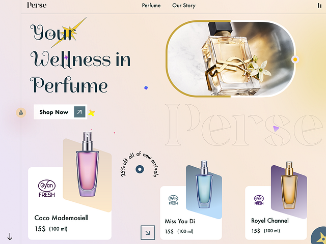 Perfume Website designs, themes, templates and downloadable graphic ...