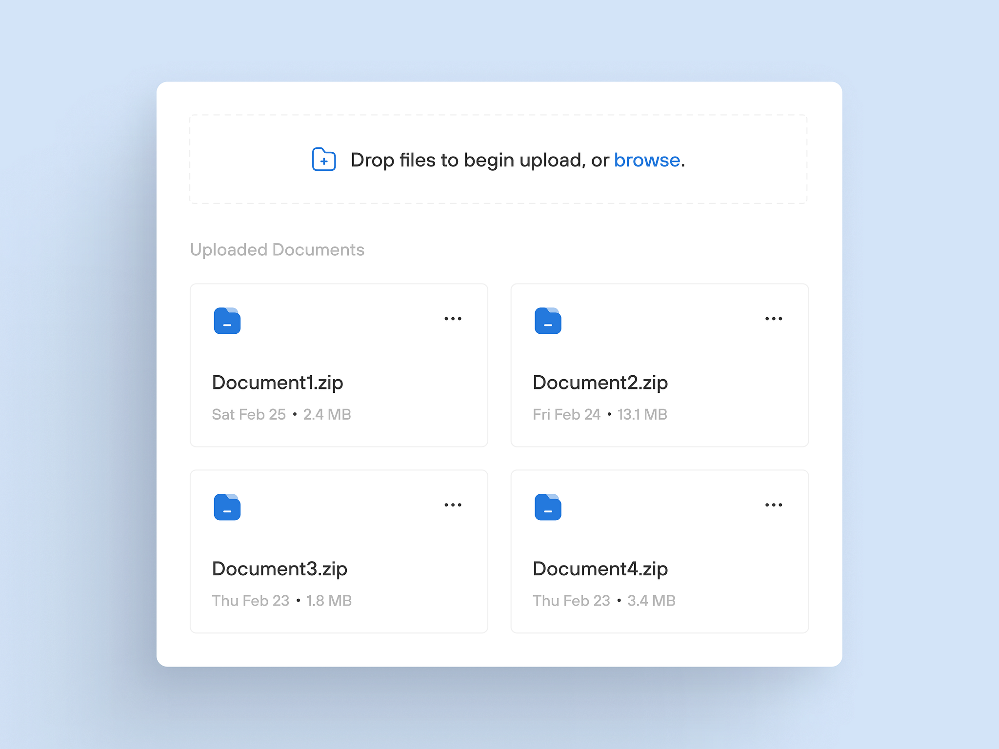 File Upload UI Components by Paul Conrad on Dribbble