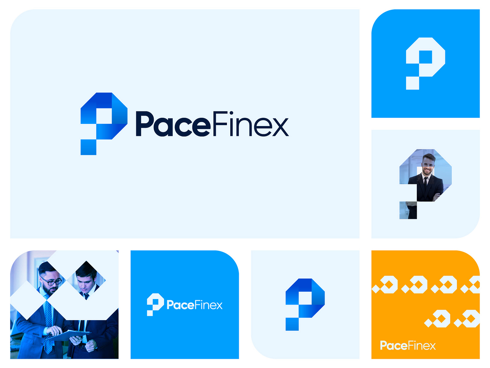 PaceFinex-Fintech Company Logo, Fintech, Saas, financial logo by Kakon ...