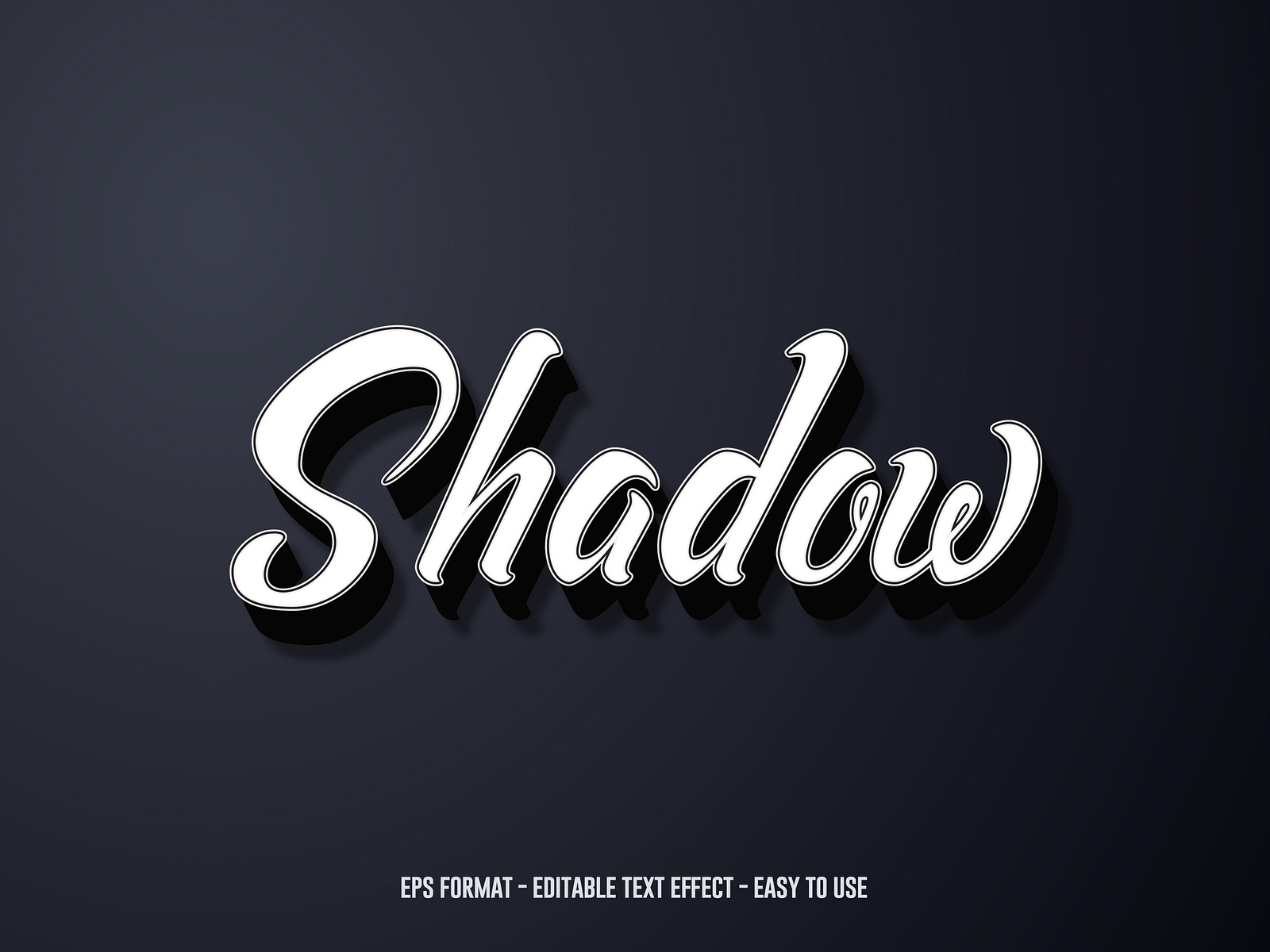 Editable text effect, 3d Shadow text style template by Gfx Expert Team ...