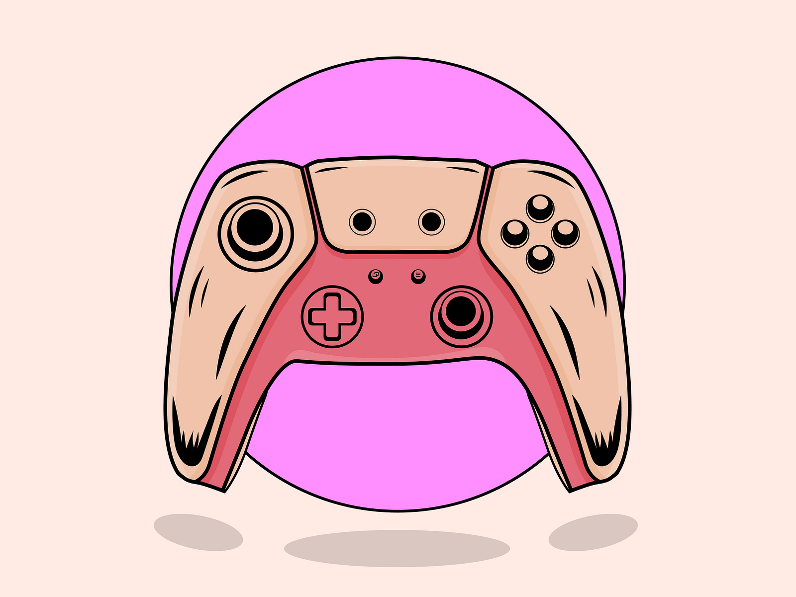 Game Controller illustration, Flat Game console vector by Gfx Expert ...