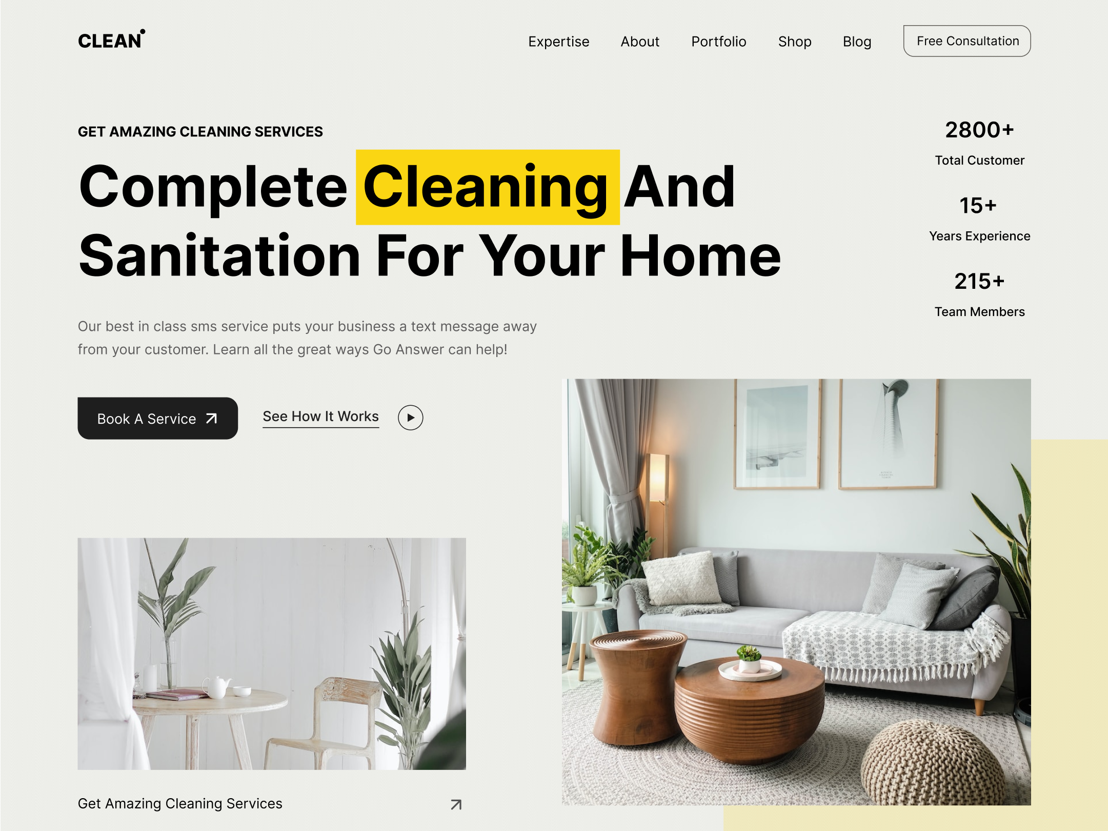 Cleaning Service Website Landing Page by Akib Abdullah on Dribbble