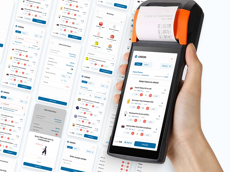 Union POS app by Osama Alnaggar on Dribbble