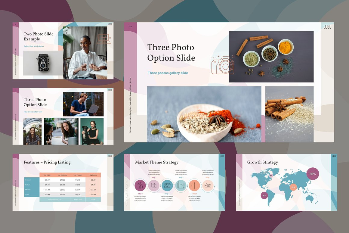 Waves Power Point Template #8 by Joseph on Dribbble