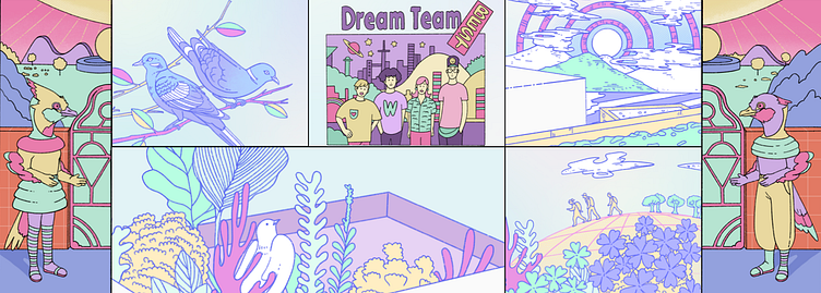 Art Direction and Concept Art for ZOE Ecosystem by Ade Hu on Dribbble