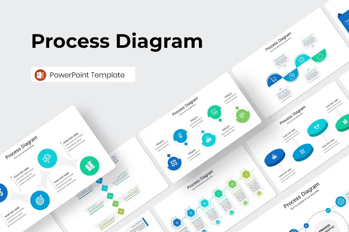 Process Diagram PowerPoint Template by Neroox on Dribbble