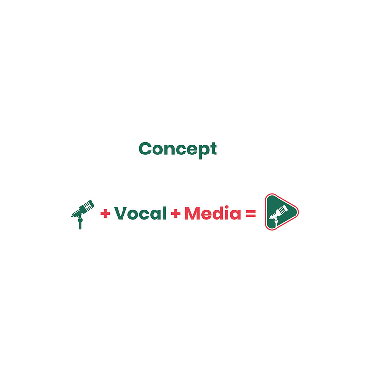Vocal Media Logo Design by Rakibul Islam on Dribbble
