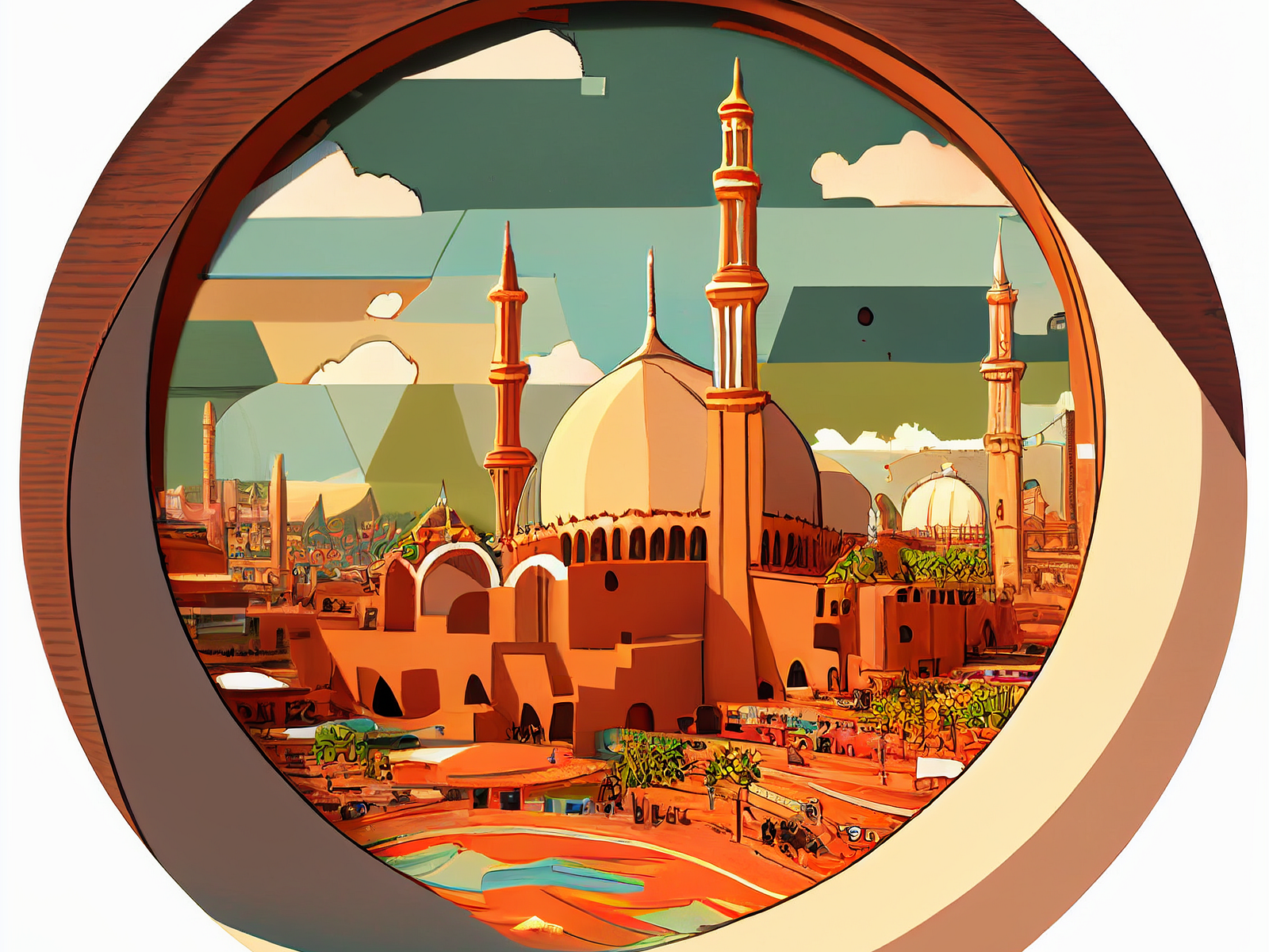 Badshahi Mosque round Batch by Muhammad Fahad on Dribbble