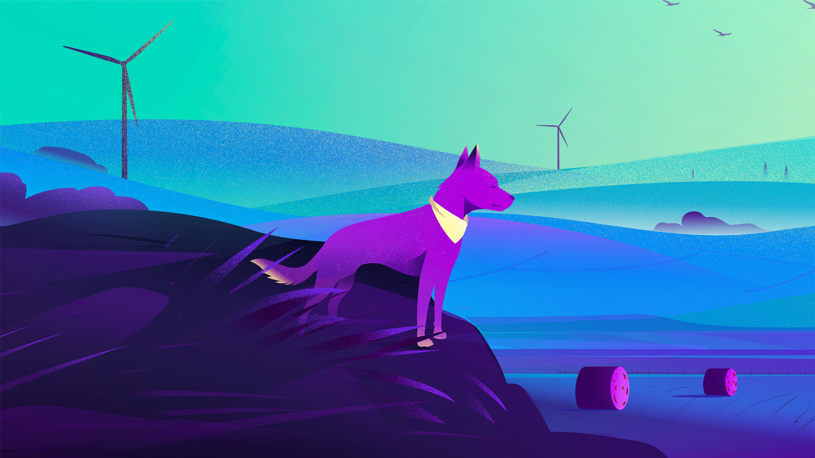 Mint Renewables Illustration by Febin Raj on Dribbble
