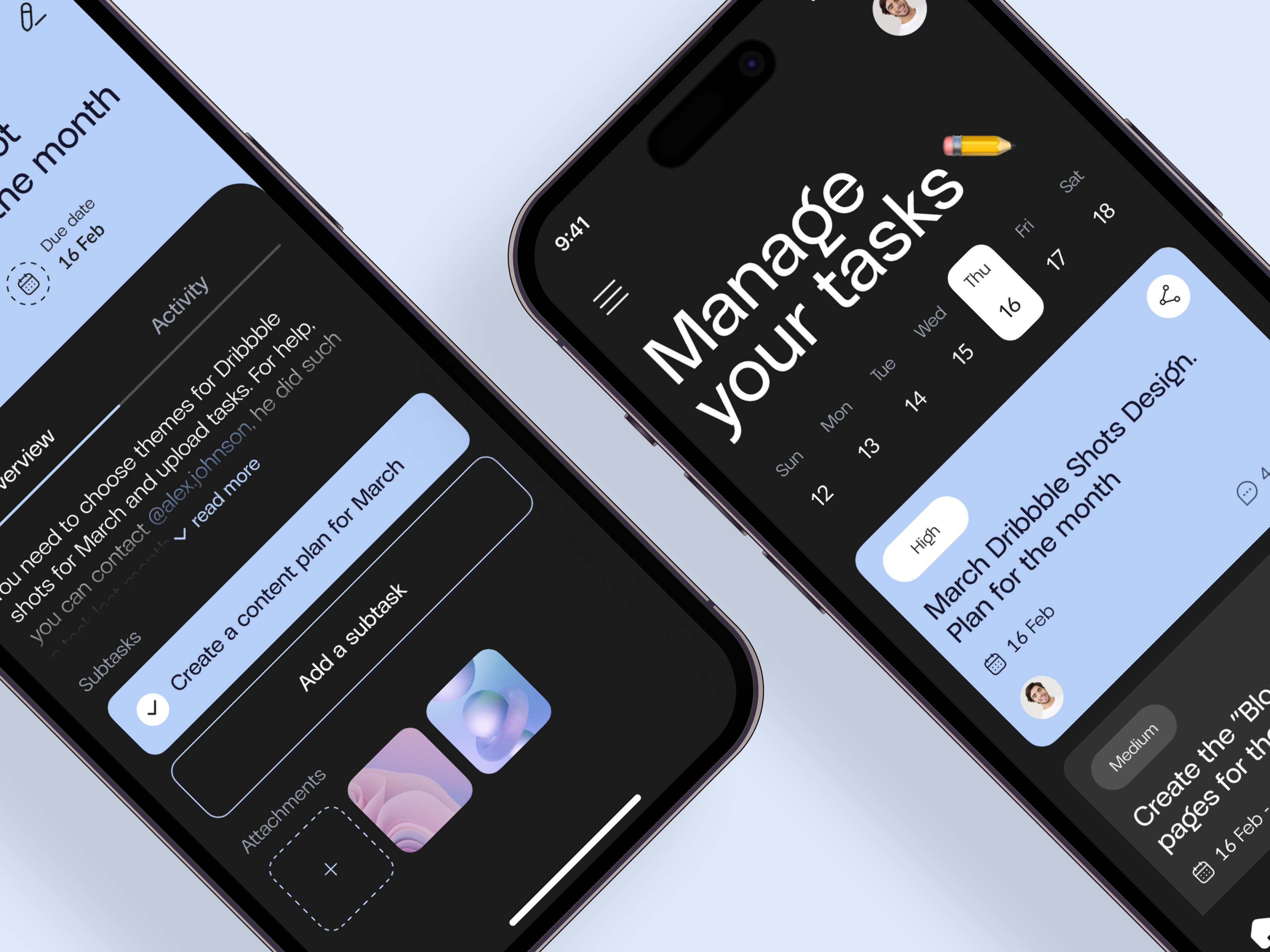 Task Management App: iOS/Android UI by Ronas IT | UI/UX Team on Dribbble