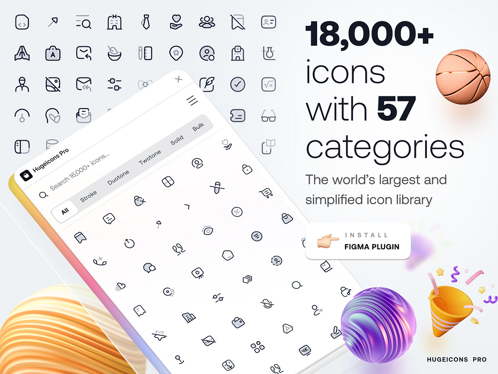 Hugeicons Pro - Figma Plugin (Free Icons) by Masum Parvej for Halal Lab ...