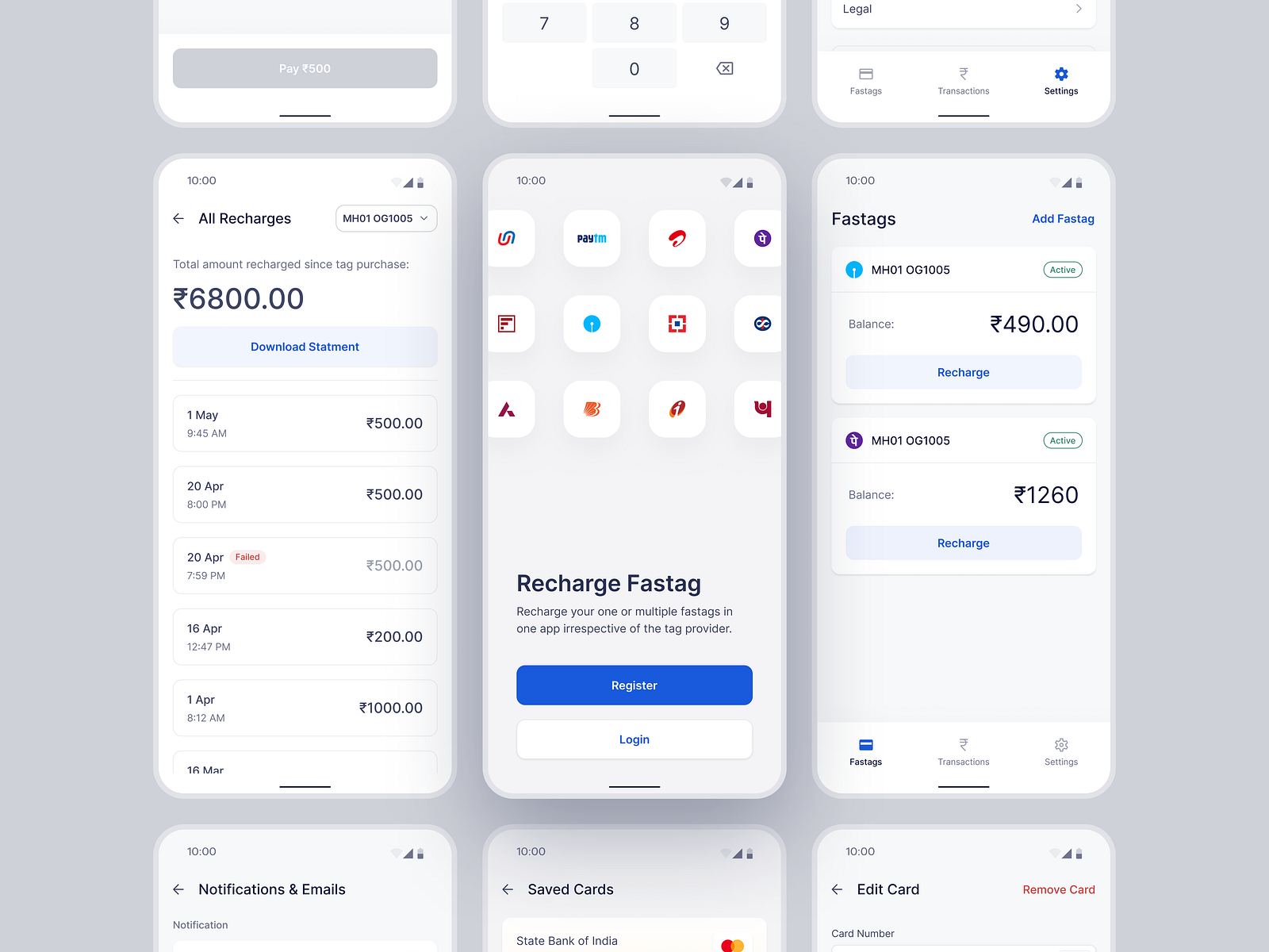 Recharge Mobile App by Gorde Omkar on Dribbble