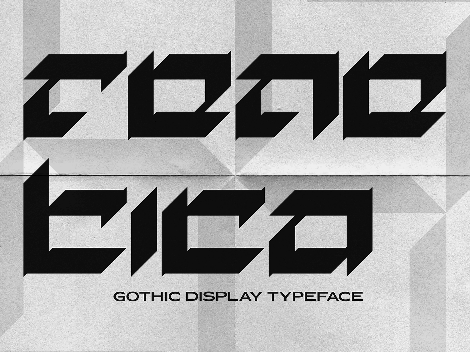 Renetica Gothic Display Typeface by Dzulfikar Thaariq on Dribbble