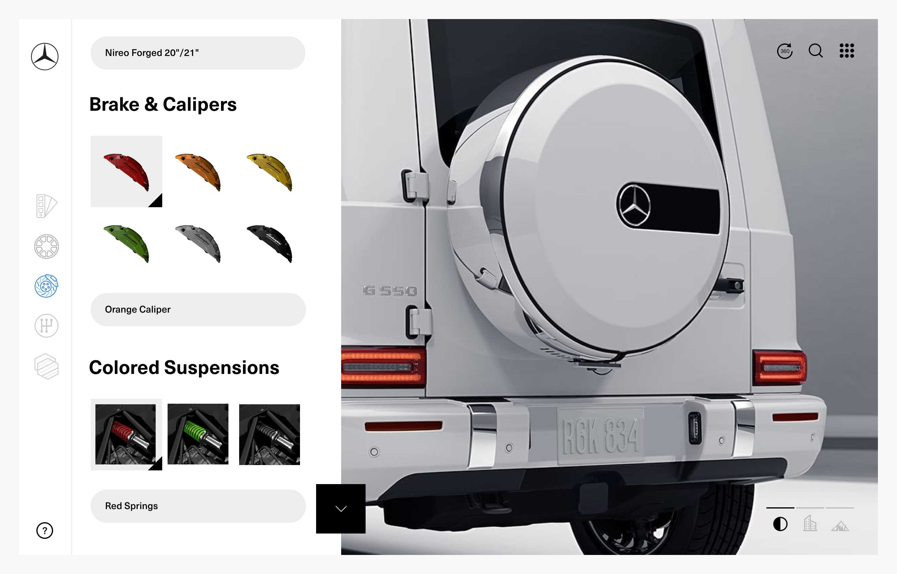 Mercedes G-Class Configurator by George Kvasnikov on Dribbble