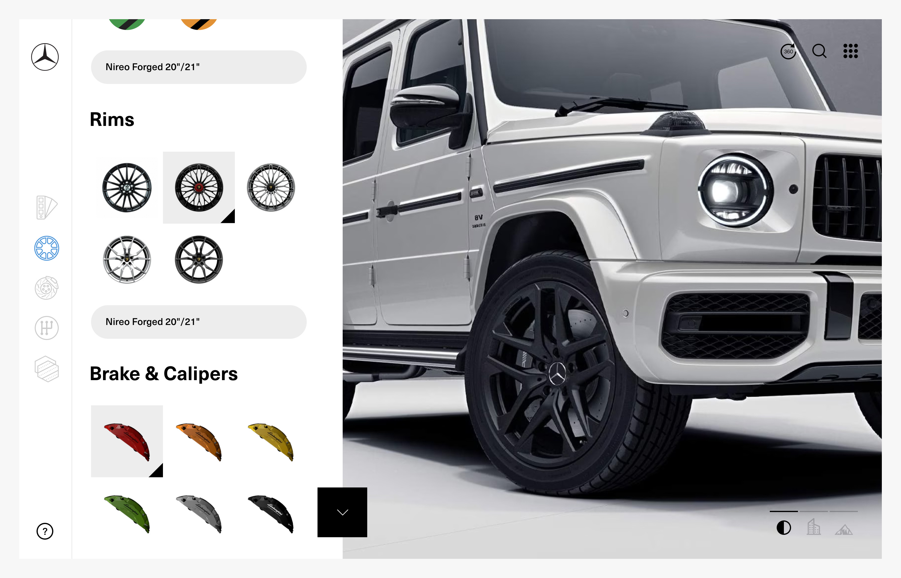 Mercedes G-Class Configurator by George Kvasnikov on Dribbble