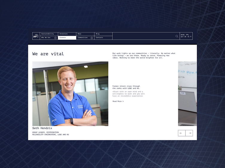 PPL Corporation’s — website redesign. Careers page by Evgeniya SHamova ...