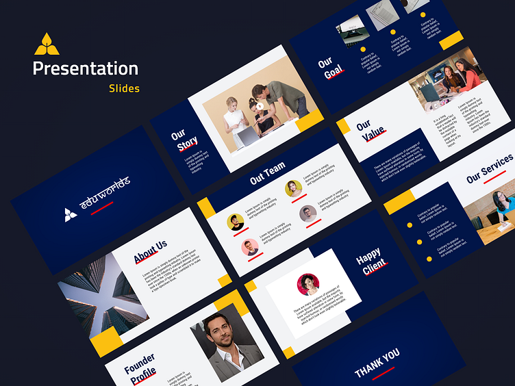 Presentation Slides Design By Rahul Parmar On Dribbble
