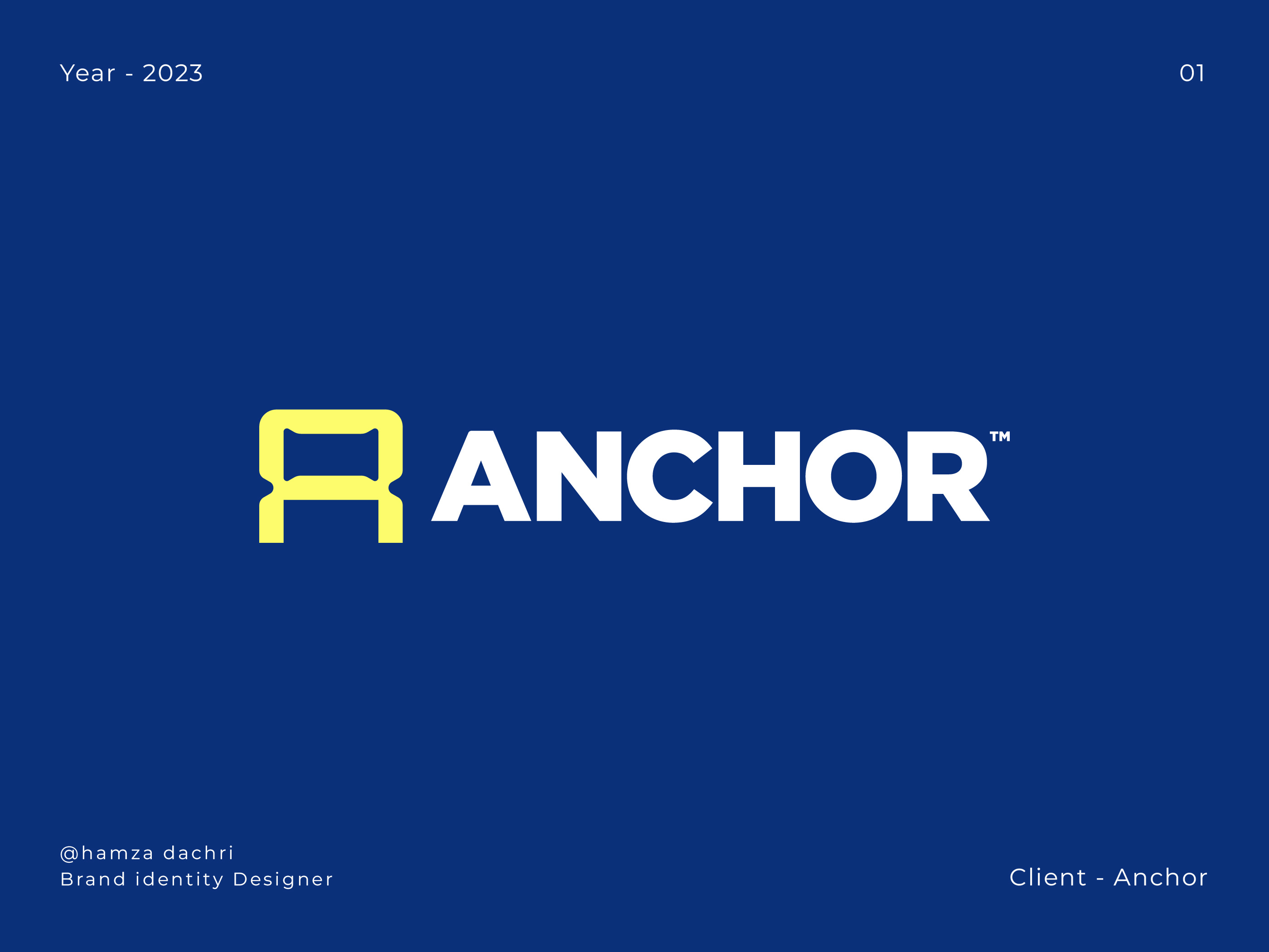 Anchor™ - visual identity by HAMZA DACHRI on Dribbble