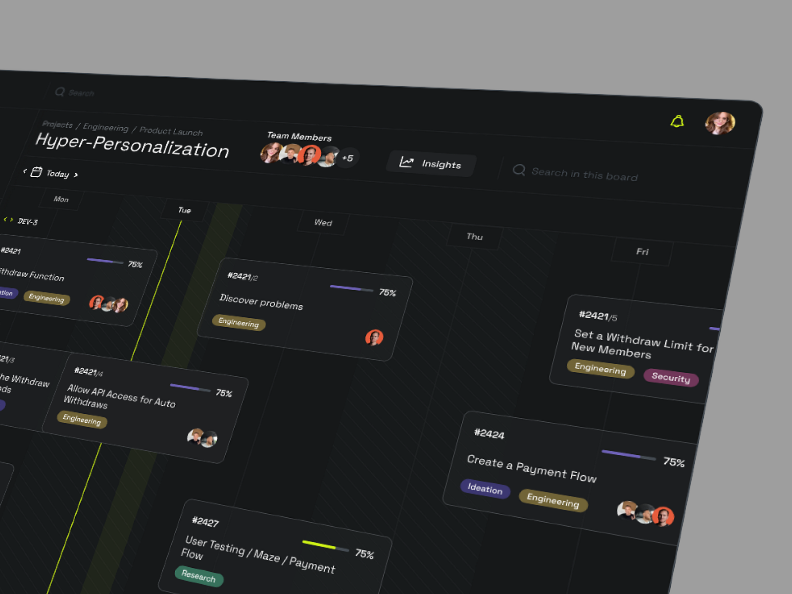 Sprint Dashboard App by Juan Melnechuk® on Dribbble