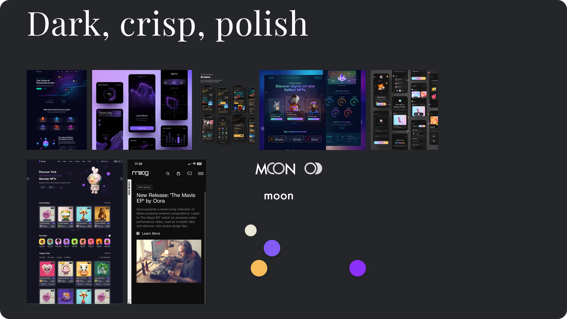 Moon: The New NFT Marketplace by Boyd Johnson on Dribbble