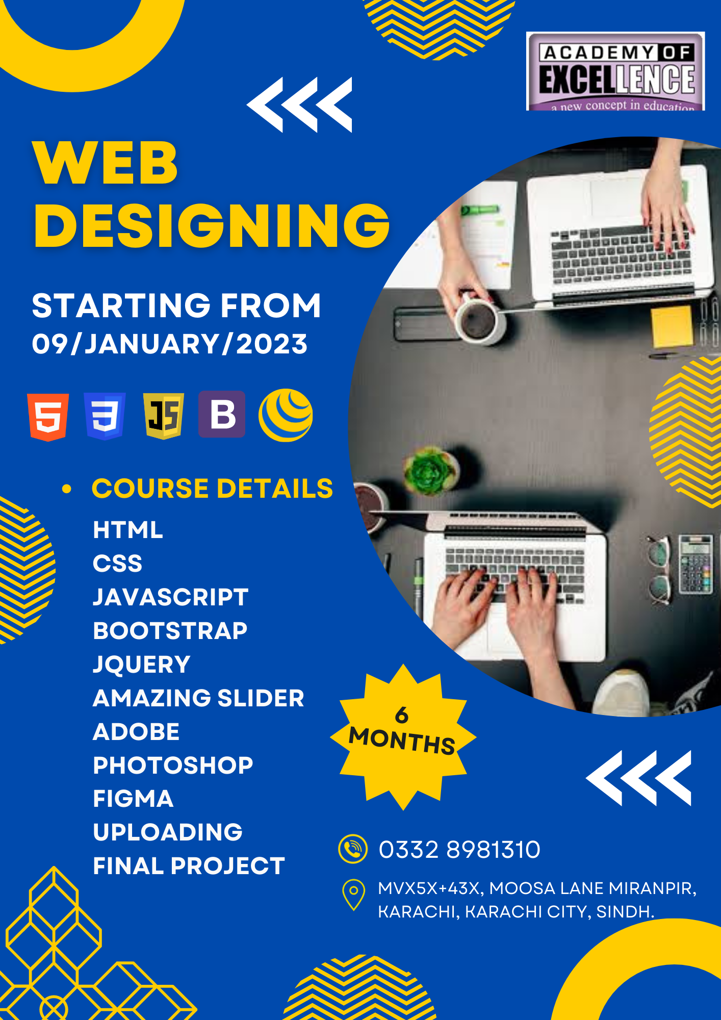 Flyer for academy of excellence by Muhammad on Dribbble