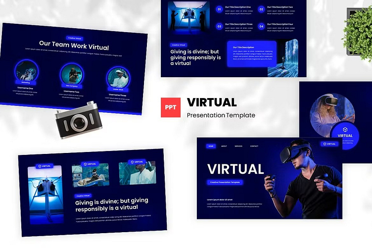 Virtual - Creative Powerpoint Template by Enative on Dribbble