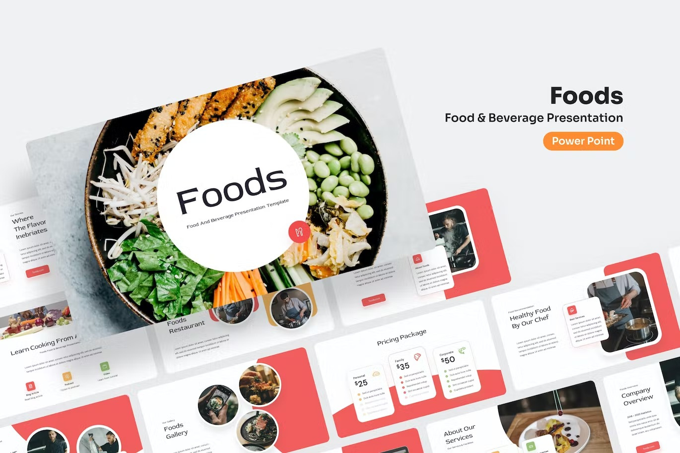 Foods - Restaurant PowerPoint Presentation by mhudaaa on Dribbble