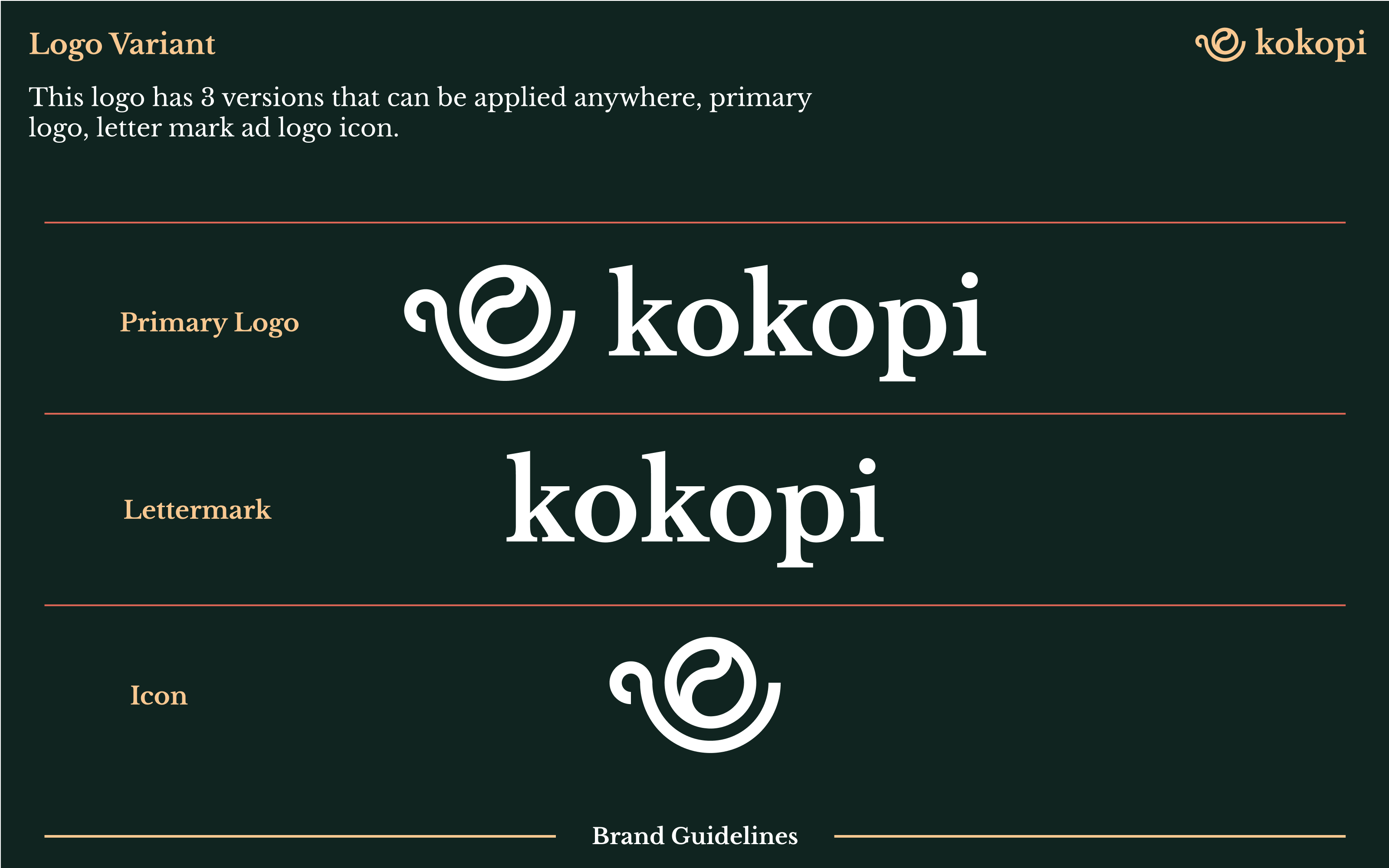 Kokopi - Coffee Shop Logo & Brand Guidelines by Gaphi Zeno for Korsa on Dribbble