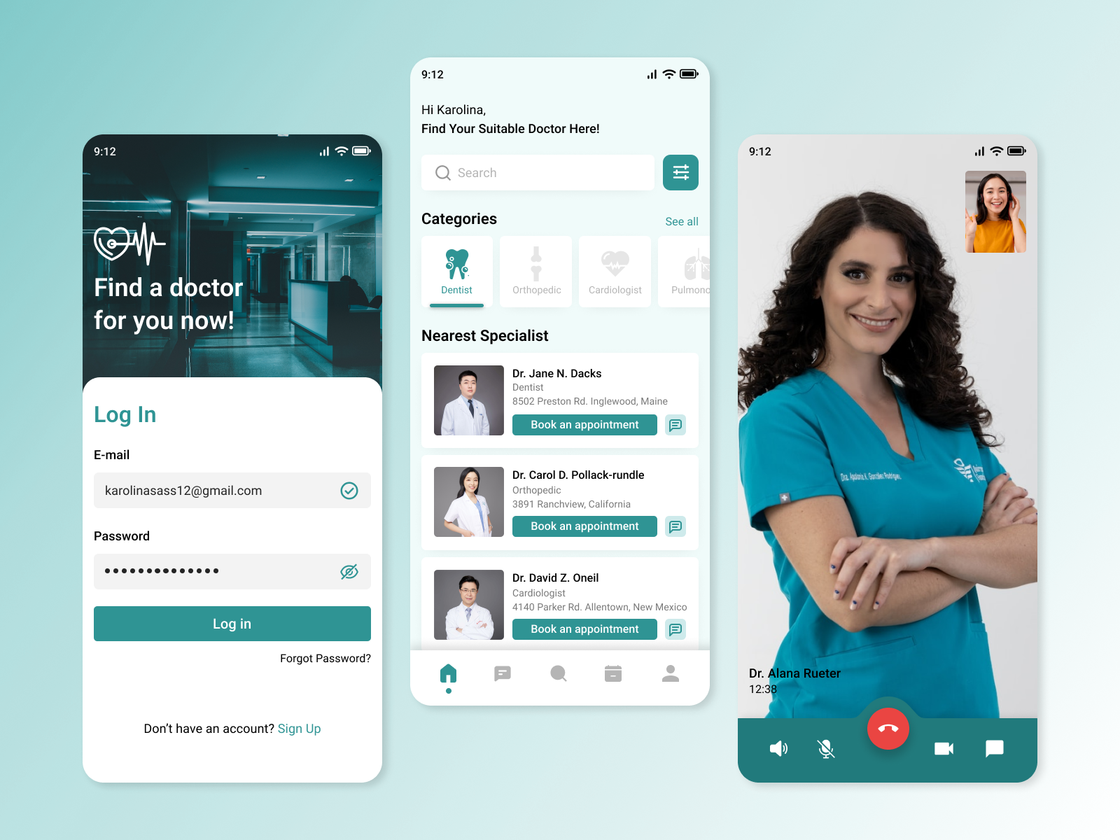 Doctor Finder App - Appointment Booking Mobile Application by Karolina ...