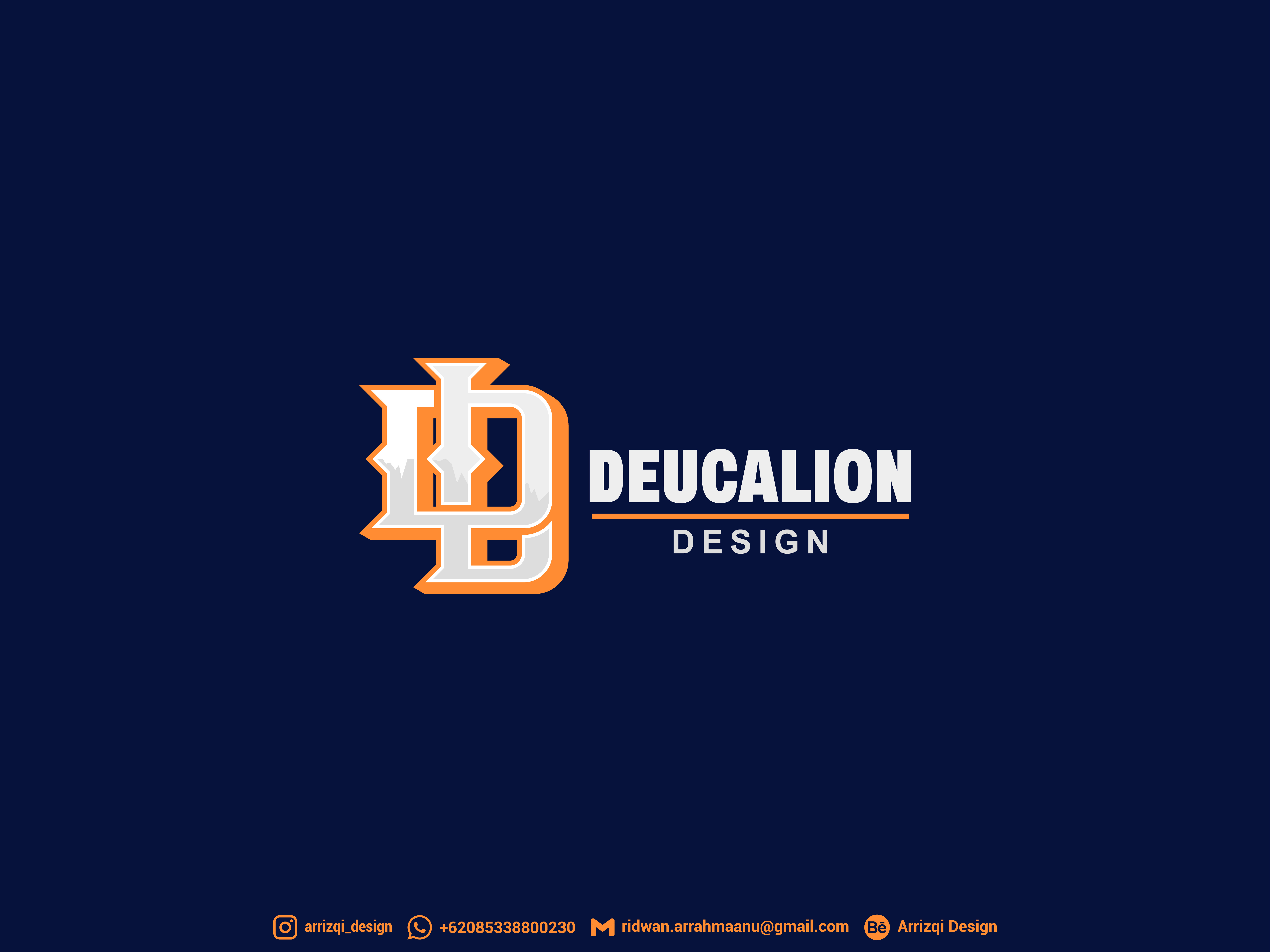 Deucalion Monogram and Badge Logo Design by Arashi Arrizqi on Dribbble