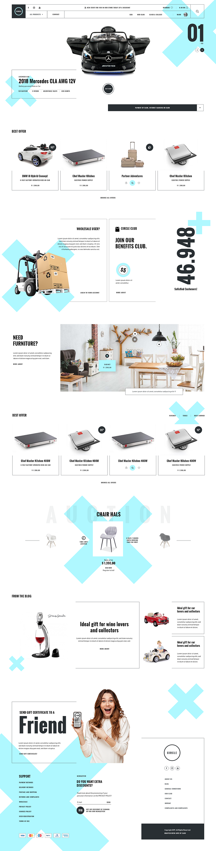 Modern E-commerce website design by Aftab Alika on Dribbble