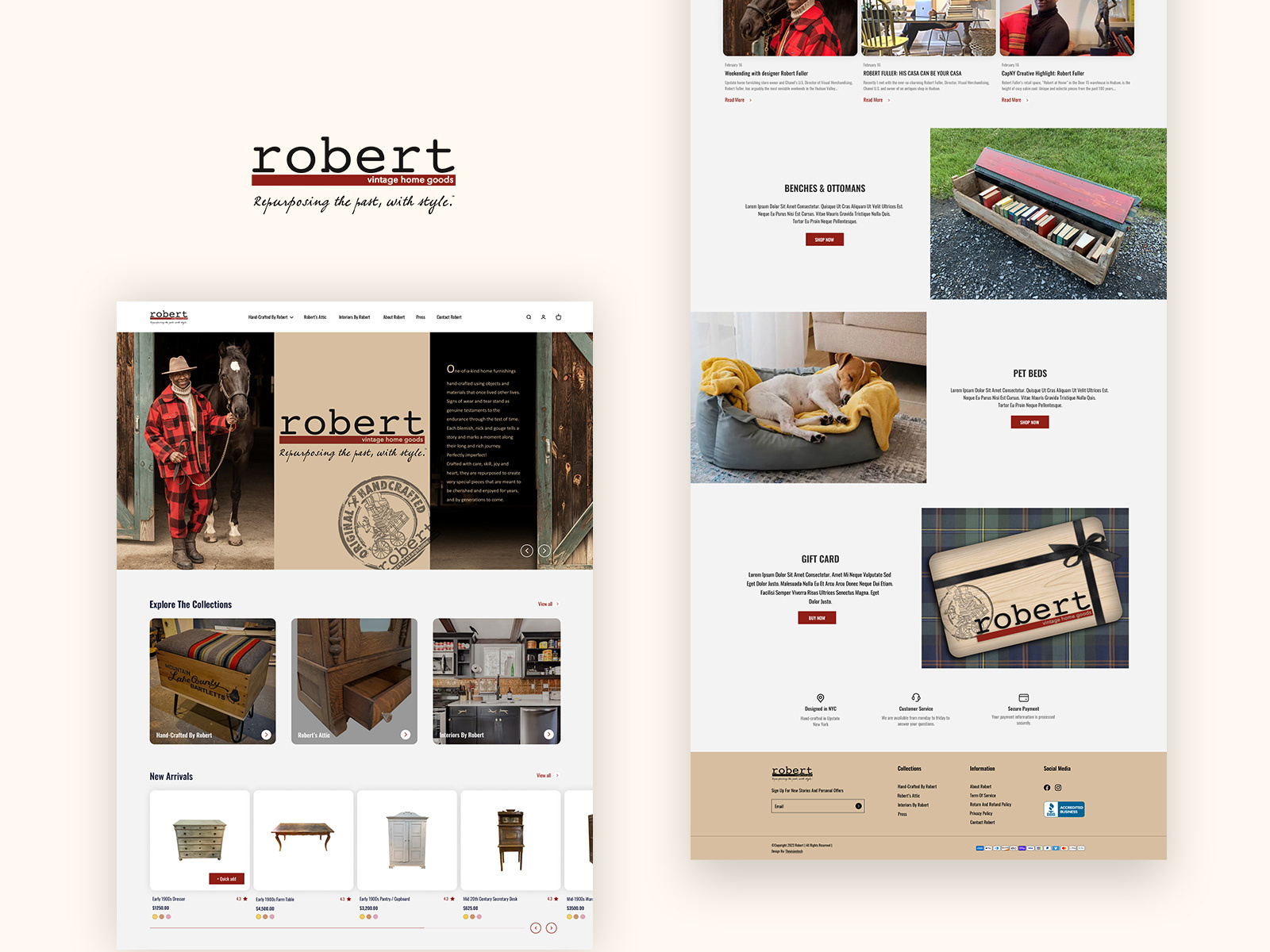 Robert Store Home Page Design by Thevisiontech on Dribbble