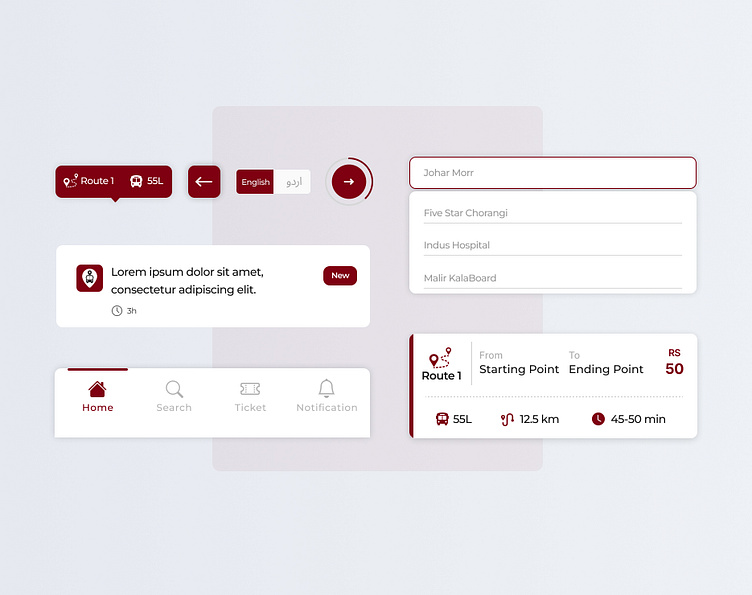Mobile App Ui Components By Hussain Ahmed On Dribbble