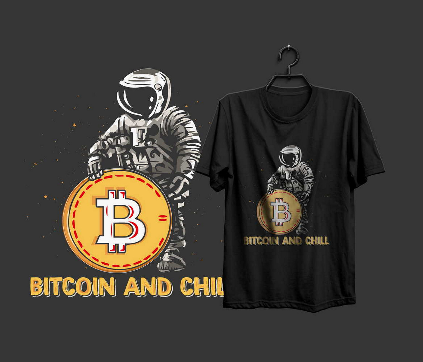 Bitcoin by Graphic Tee Artist on Dribbble