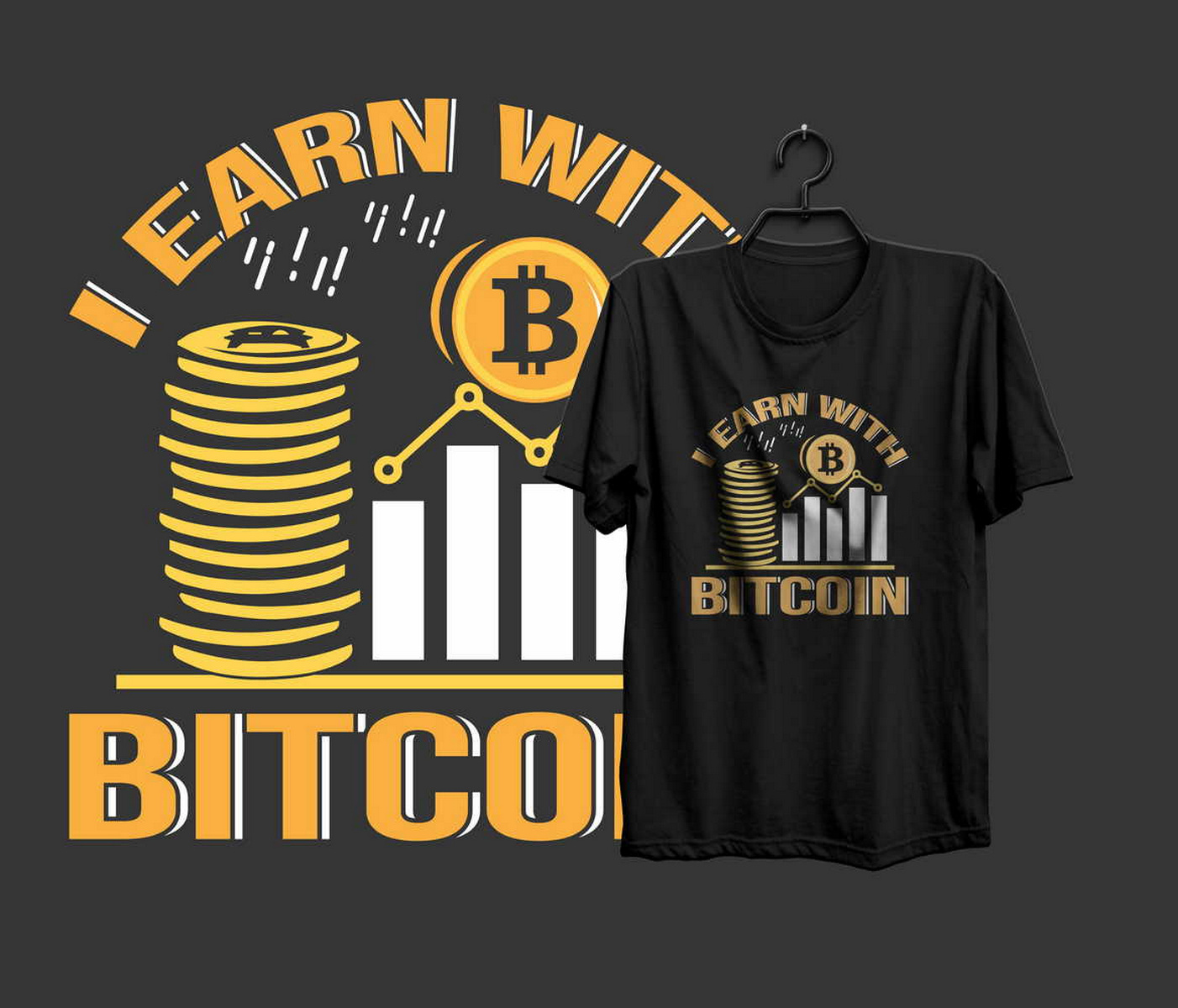 Bitcoin by Graphic Tee Artist on Dribbble