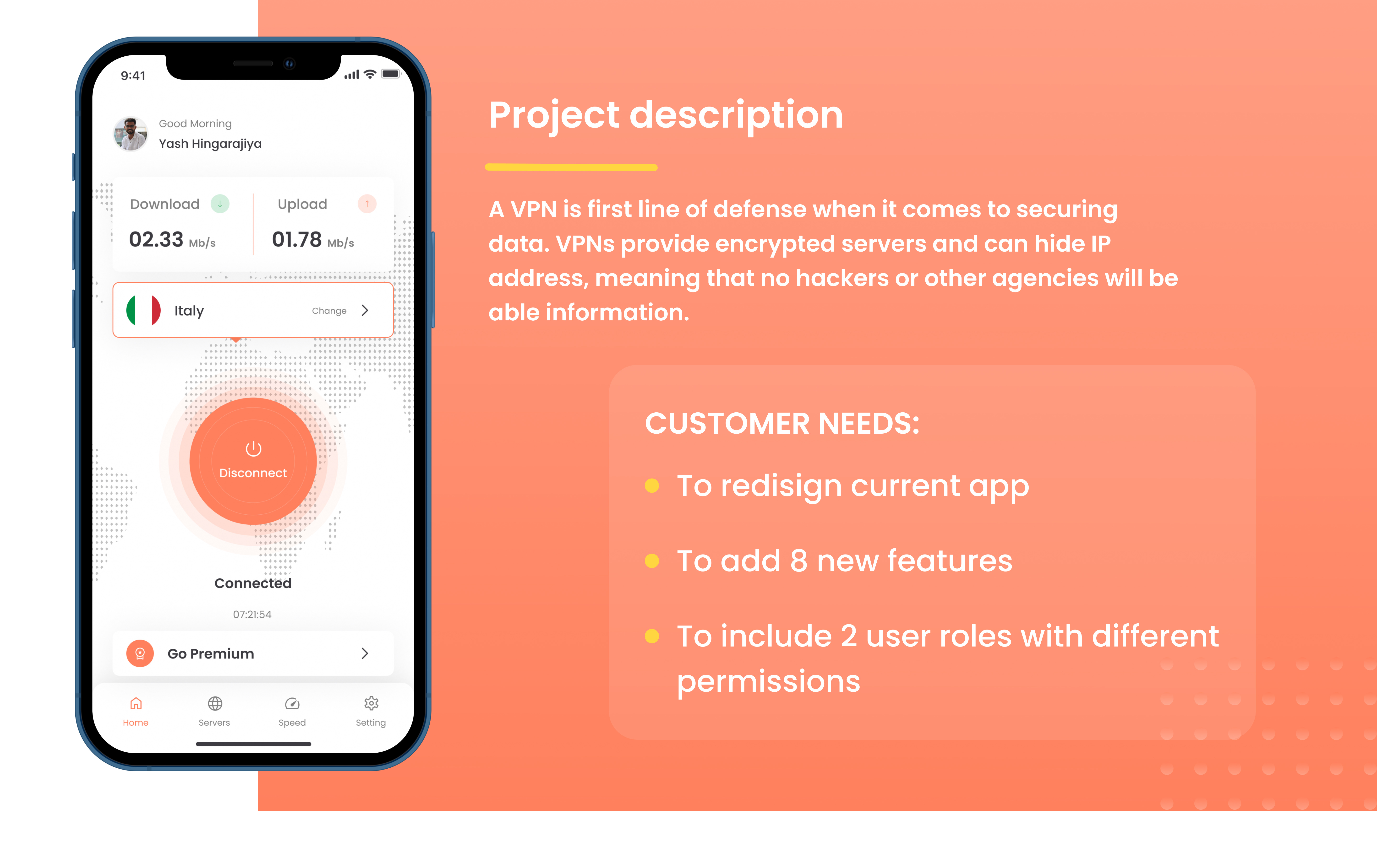 VPN Mobile App Design by Devoq Design on Dribbble