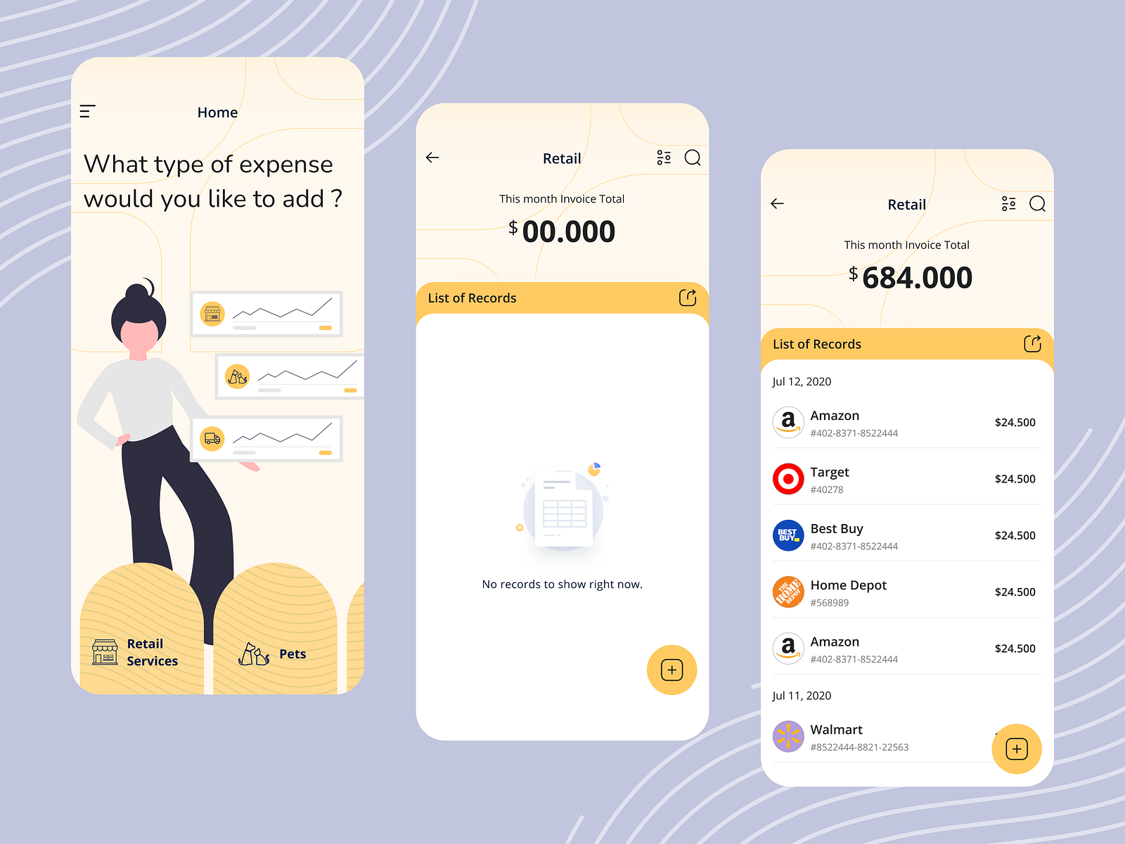 Expense Tracking App by Jahnavee Mehta on Dribbble