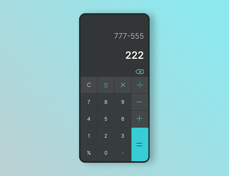 Calculator by Adriana Troni on Dribbble
