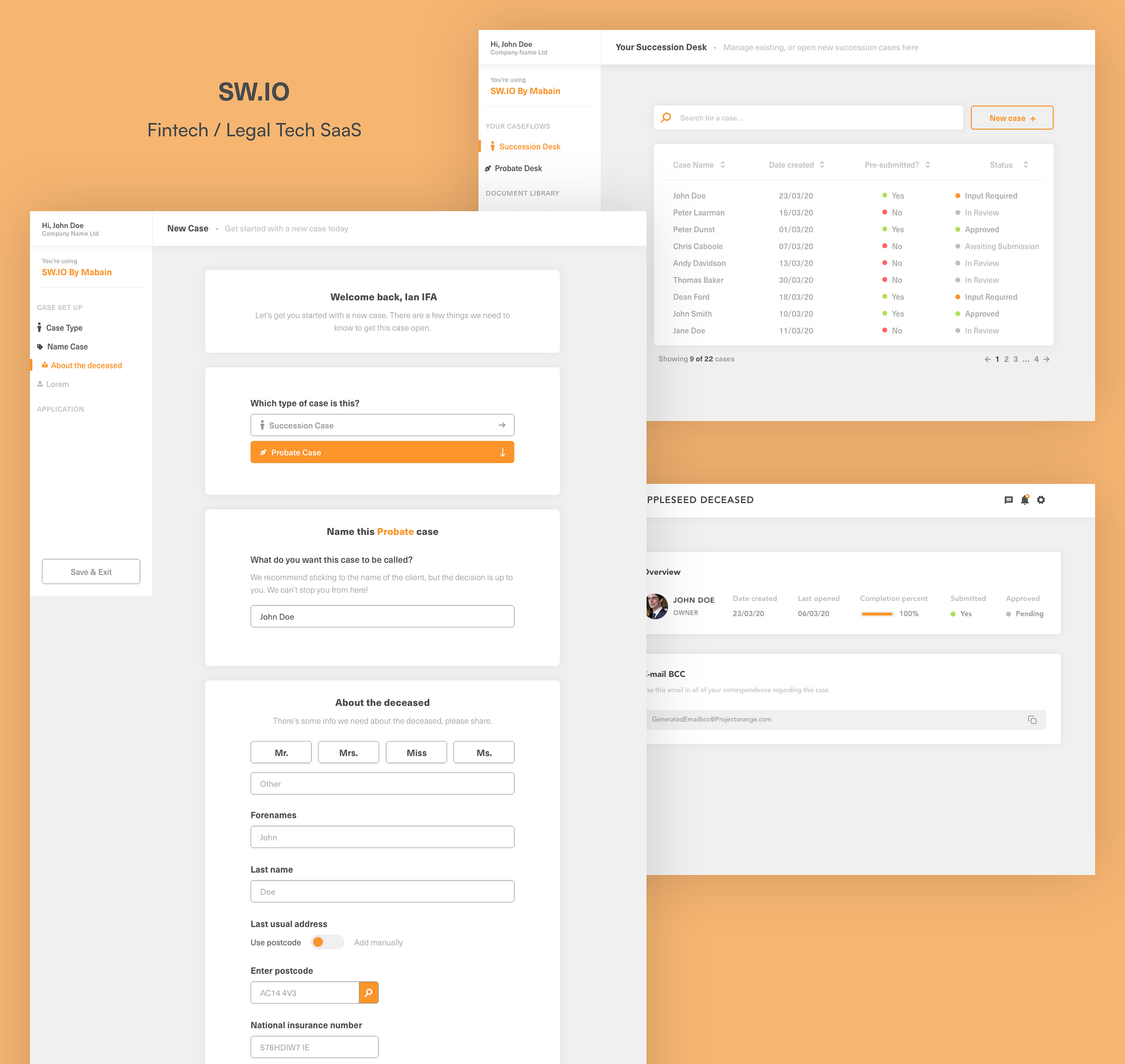 SW.IO ⚫ Fintech SaaS App by Arron Burcher (melior.design) on Dribbble