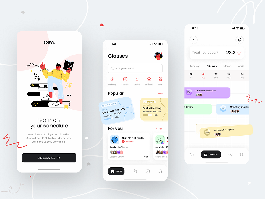 Eduvi - e-learning app by Sophy Inasaridze on Dribbble