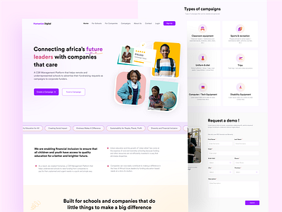 NGO Charity Website Platform by Zeeshan Khan on Dribbble