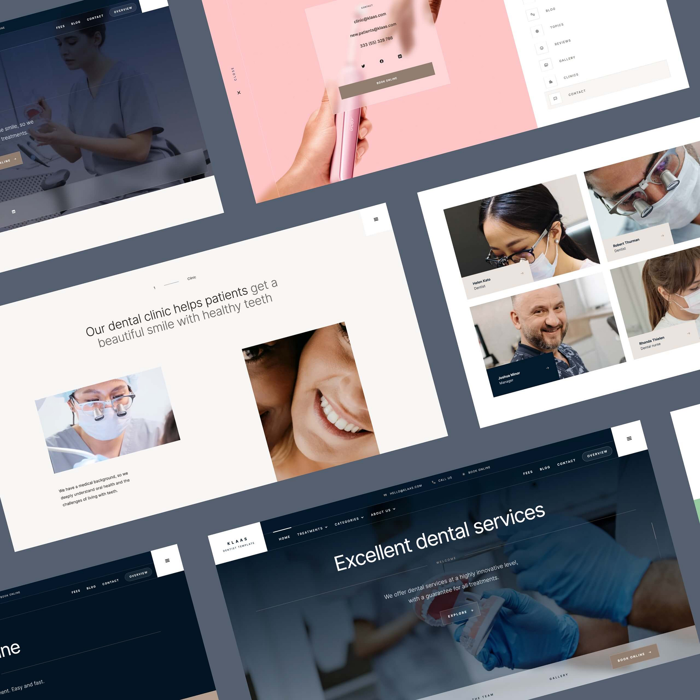 Dentist medical website designs: Klaas - Webflow CMS template by Juraj ...