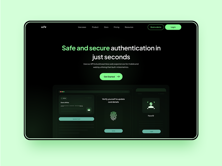Digital Security & Authentication Website by Zeeshan Khan on Dribbble