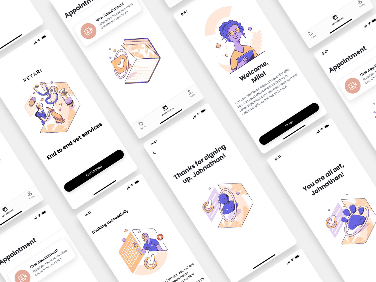 Petari Illustration System by Stefan Mallette on Dribbble