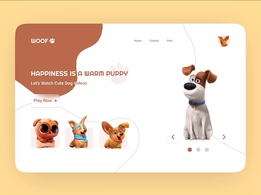 Pets - UI Design - Web Shot by M Naveed on Dribbble