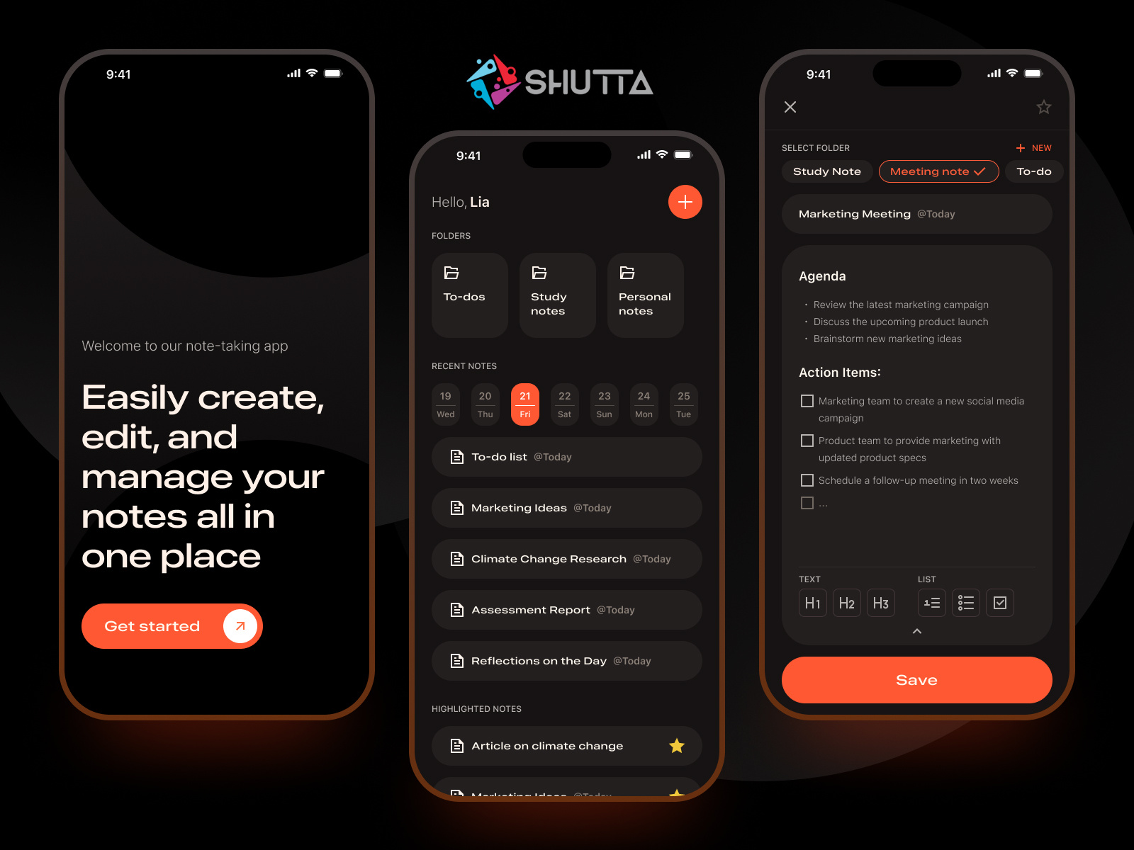 Note-taking App Exploration - Modern UI by Shutta 💎 UX/UI on Dribbble