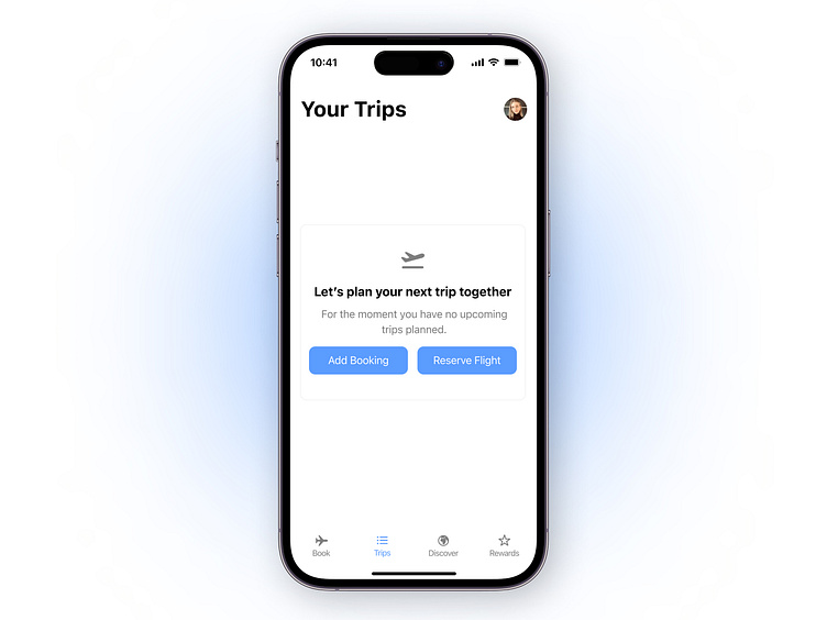 Flight Booking App | Trips Empty State by Anaïs Fourati on Dribbble