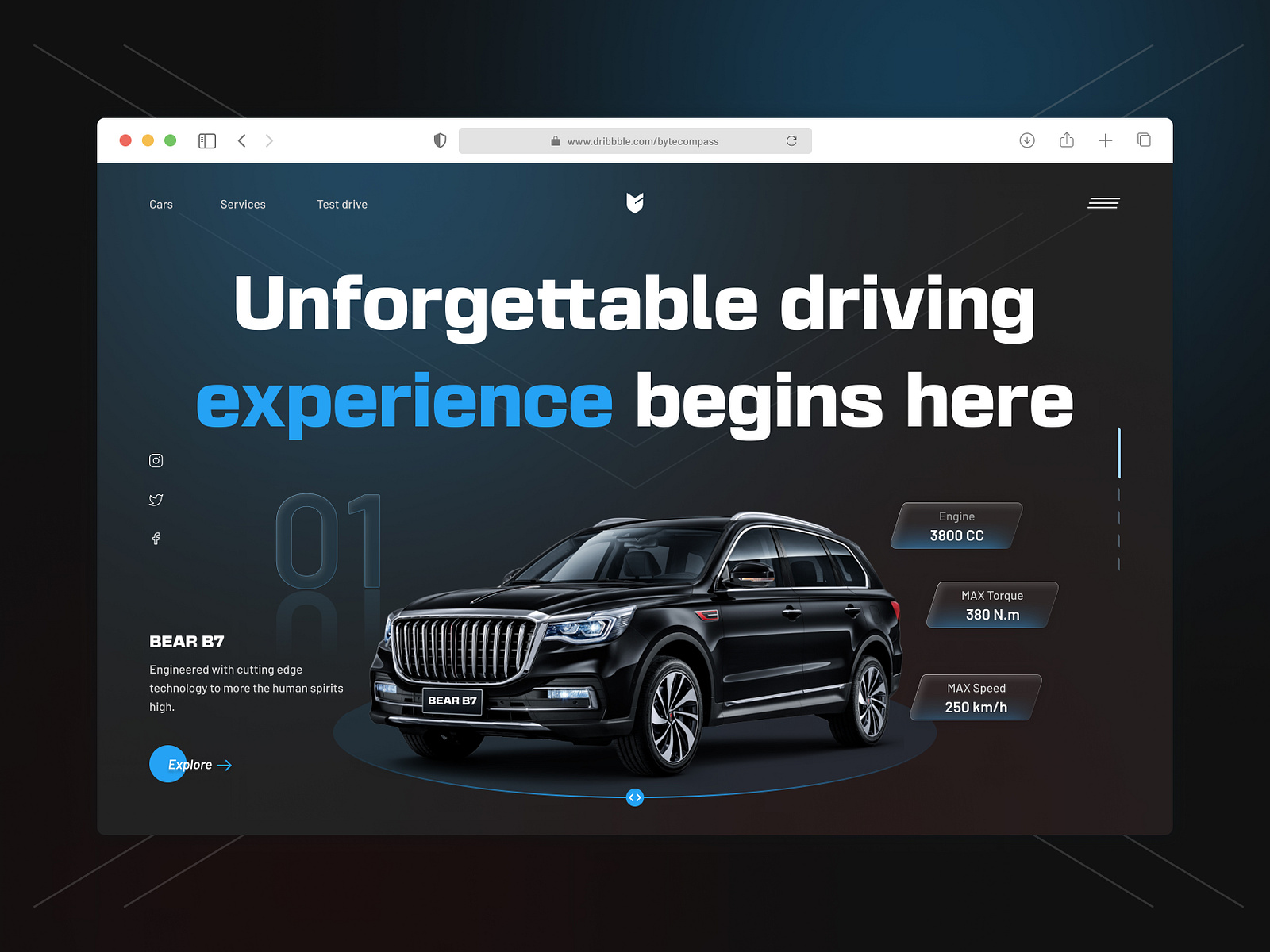 e-commerce(cars) website by Bytecompass on Dribbble