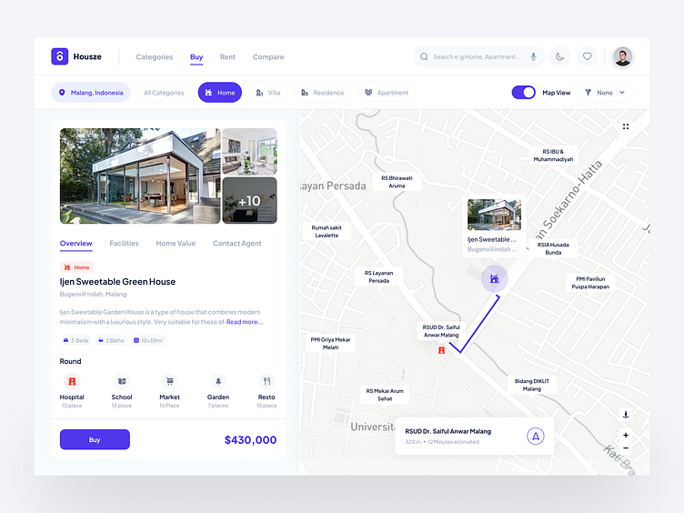 Housze – Property Rental Dashboard by Anggun Dipa for Dipa Inhouse on Dribbble